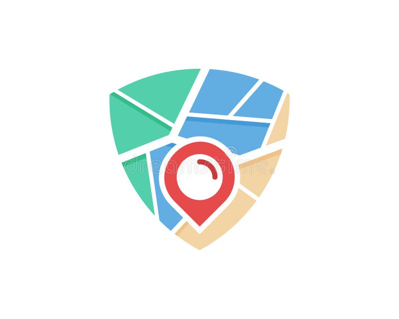 Guard Map Logo Icon Design stock vector. Illustration of creative ...