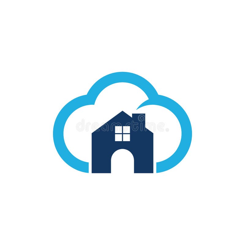 Home Cloud Logo Icon Design Stock Illustration - Illustration of ...
