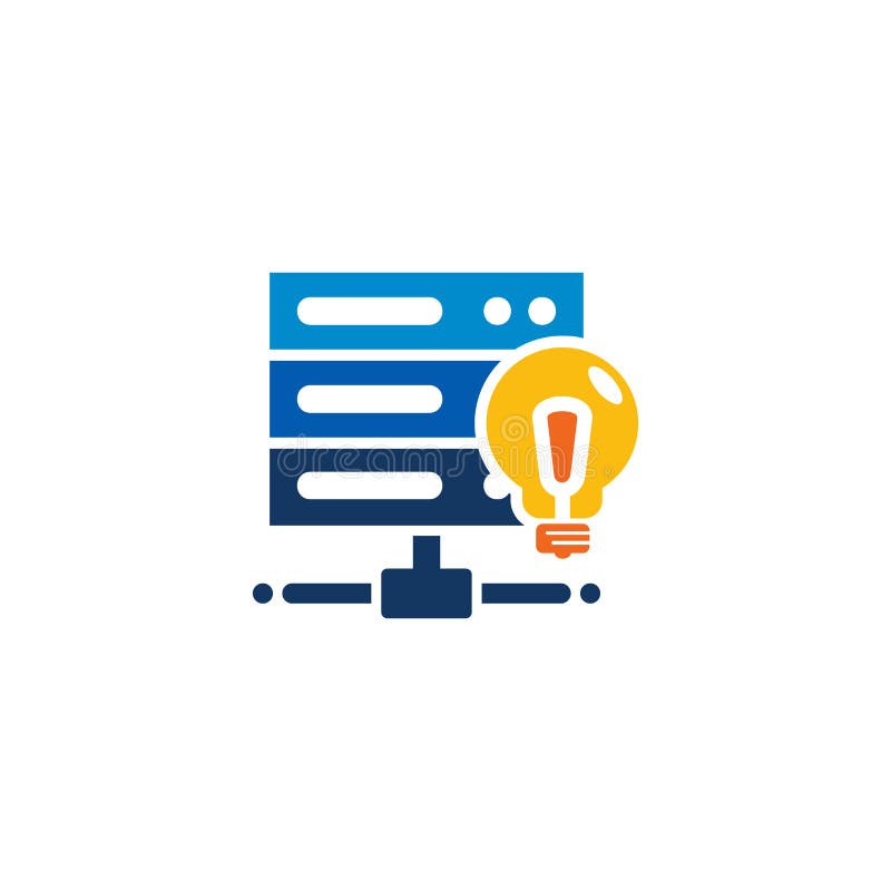 Brain Server Logo Icon Design Stock Vector - Illustration of data ...