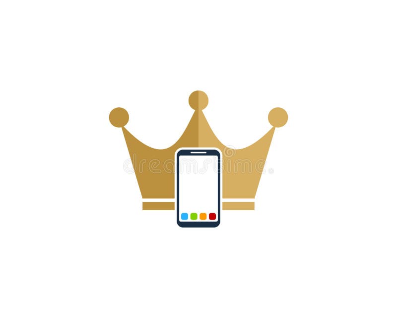 King Smartphone Logo Icon Design Stock Vector - Illustration of ...