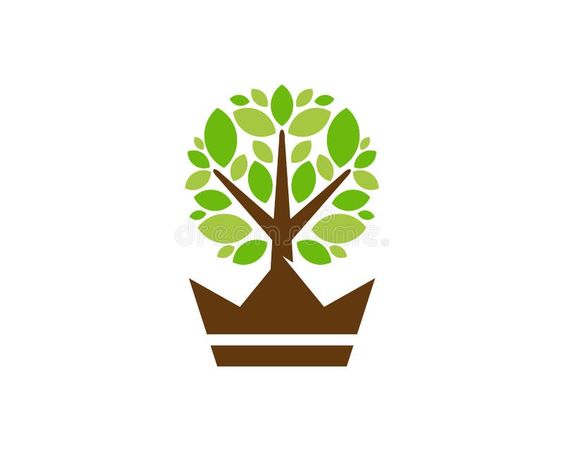 King Tree Logo Icon Design stock vector. Illustration of creative ...