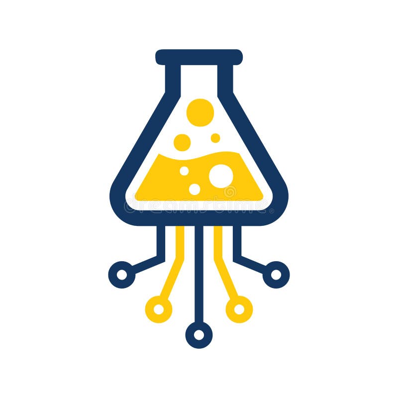 Lab Digital Logo Icon Design Stock Vector - Illustration of global ...
