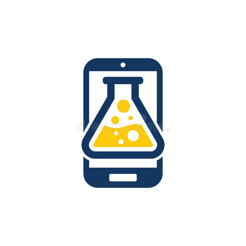 Lab Mobile Logo Icon Design Stock Vector - Illustration of cellphone ...