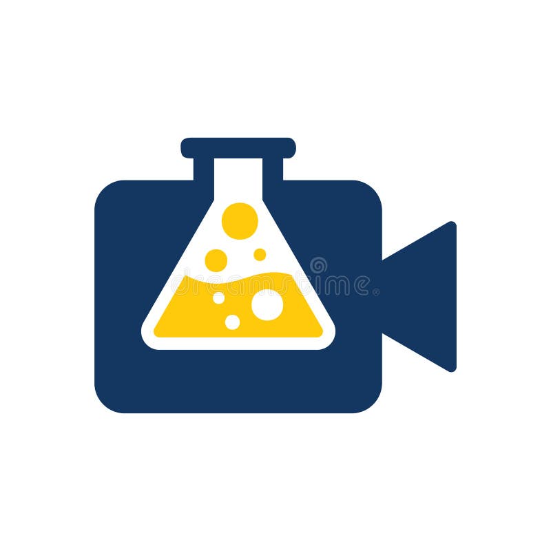 Lab Video Logo Icon Design stock vector. Illustration of frame - 127859451