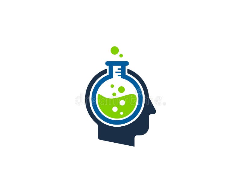 Laboratory Human Head Logo Icon Design Stock Vector - Illustration of ...