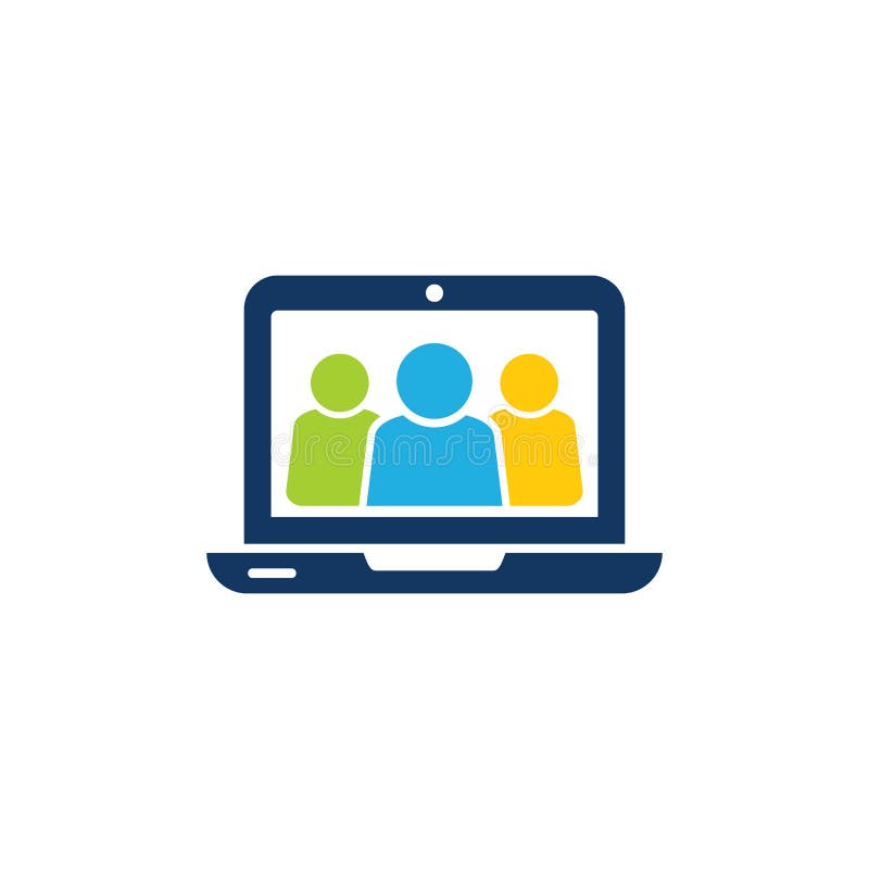 Laptop Group Logo Icon Design Stock Vector - Illustration of icon ...