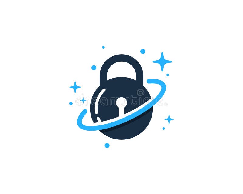 Globe Lock Logo Icon Design Stock Vector - Illustration of creative ...