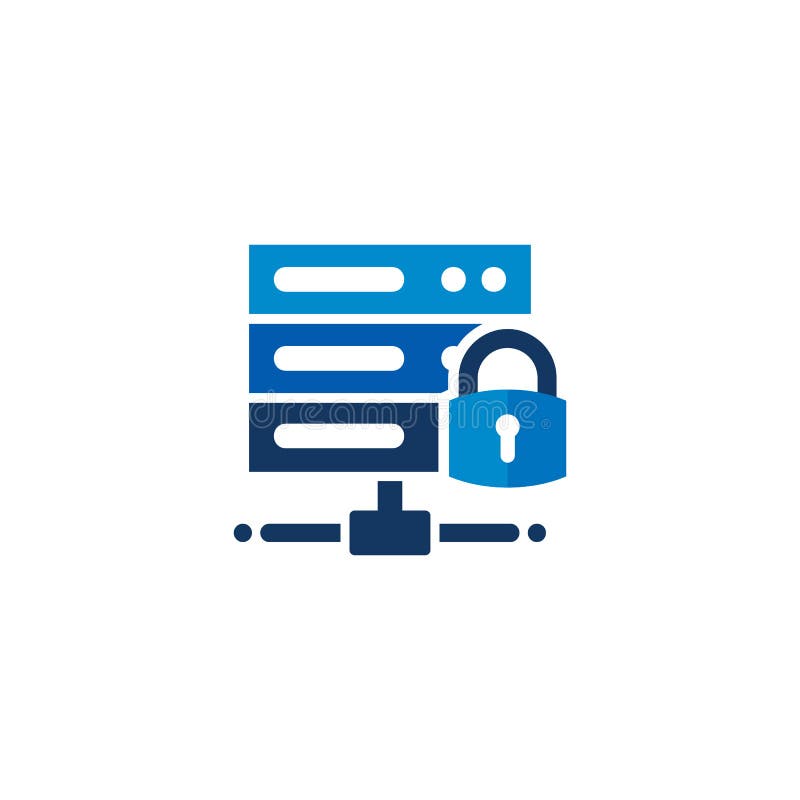 Lock Server Logo Icon Design Stock Vector - Illustration of branding ...