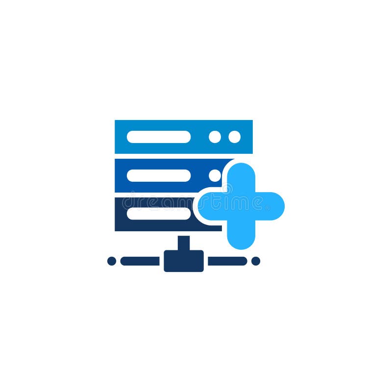 Medical Server Logo Icon Design Stock Vector - Illustration of idea ...