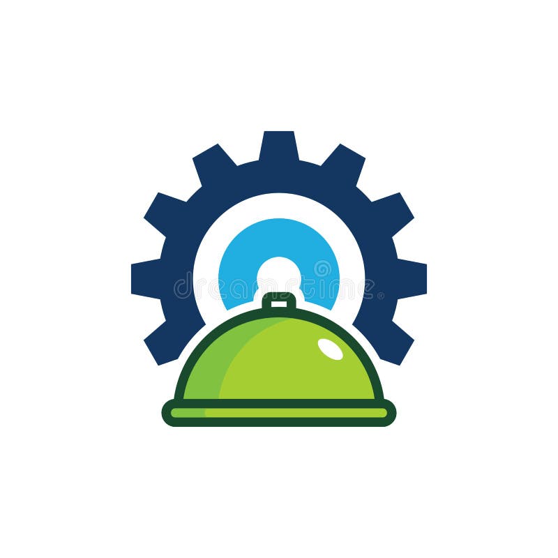 Menu Gear Logo Icon Design stock vector. Illustration of gear - 125984449