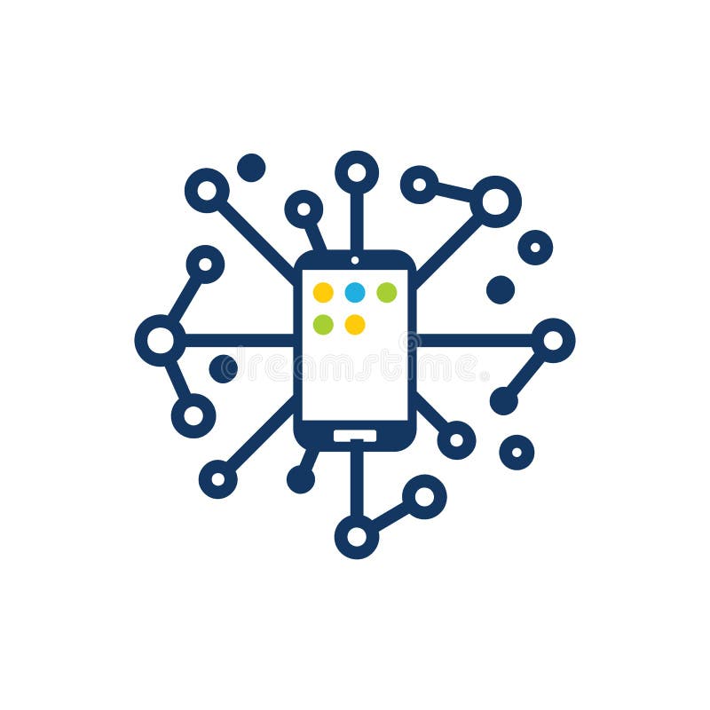 Connect Mobile Logo Icon Design Stock Illustration - Illustration of ...