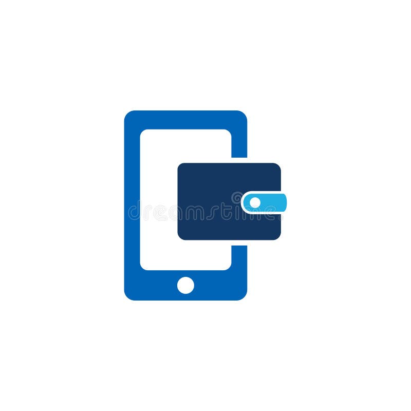 Mobile Wallet Logo Icon Design Stock Vector - Illustration of digital ...