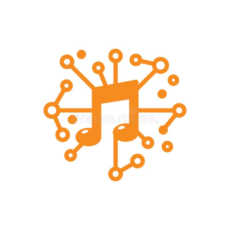Music Network Logo Icon Design Stock Vector - Illustration of internet ...