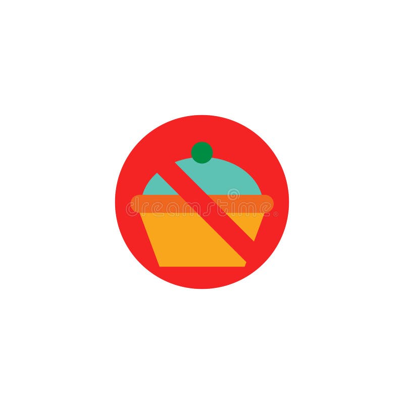 No Cake Logo Icon Design stock vector. Illustration of modern - 128546943