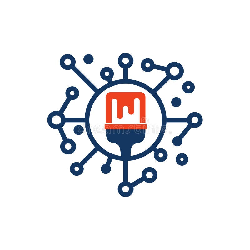 Pixel Paint Logo Icon Design Stock Vector - Illustration of element ...