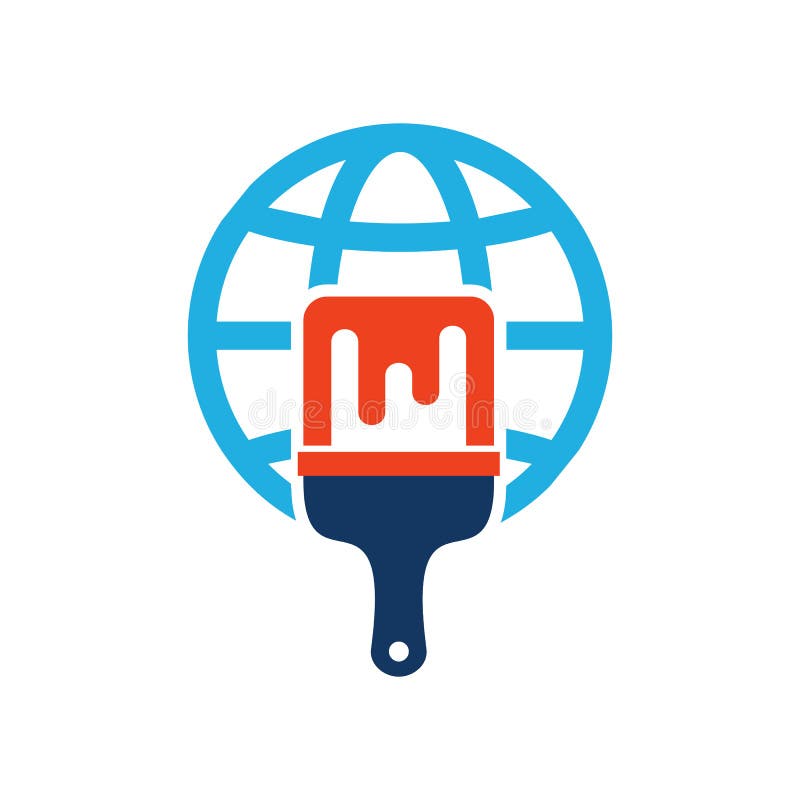 Paint World Logo Icon Design Stock Vector - Illustration of business ...