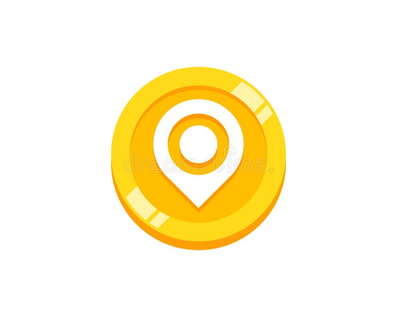 Point Coin Logo Icon Design Stock Vector - Illustration of investment ...