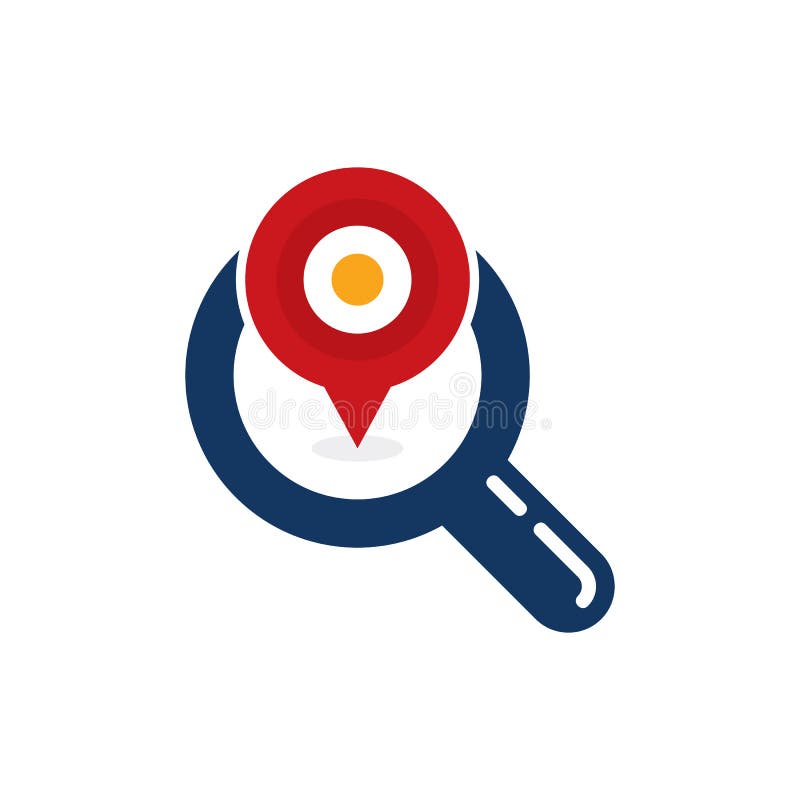 Pin Search Logo Icon Design Stock Illustration - Illustration of ...