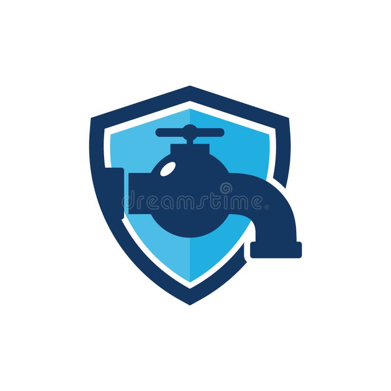 Water Security Icon Logo Design Element Stock Vector - Illustration of ...
