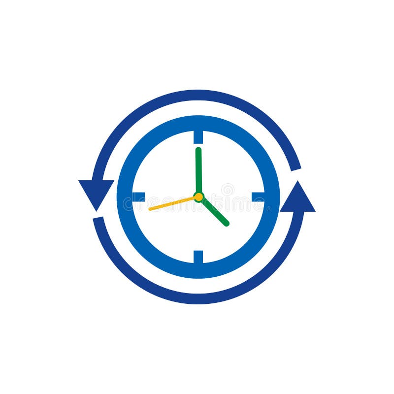 Run Time Logo Icon Design stock vector. Illustration of creative ...