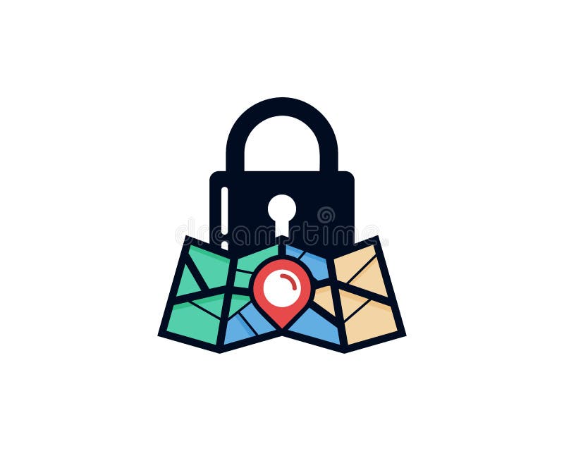 Safe Map Logo Icon Design stock vector. Illustration of creative ...