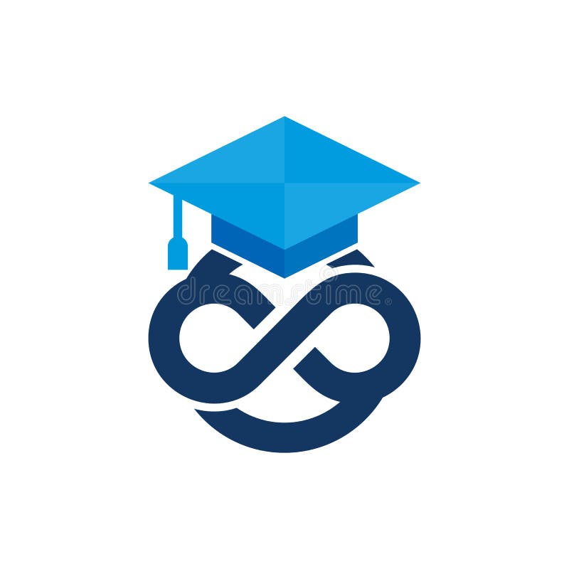 School Infinity Head Logo Icon Design Stock Vector - Illustration of ...