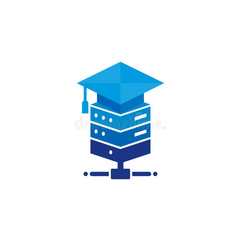 School Server Logo Icon Design Stock Vector - Illustration of learn ...