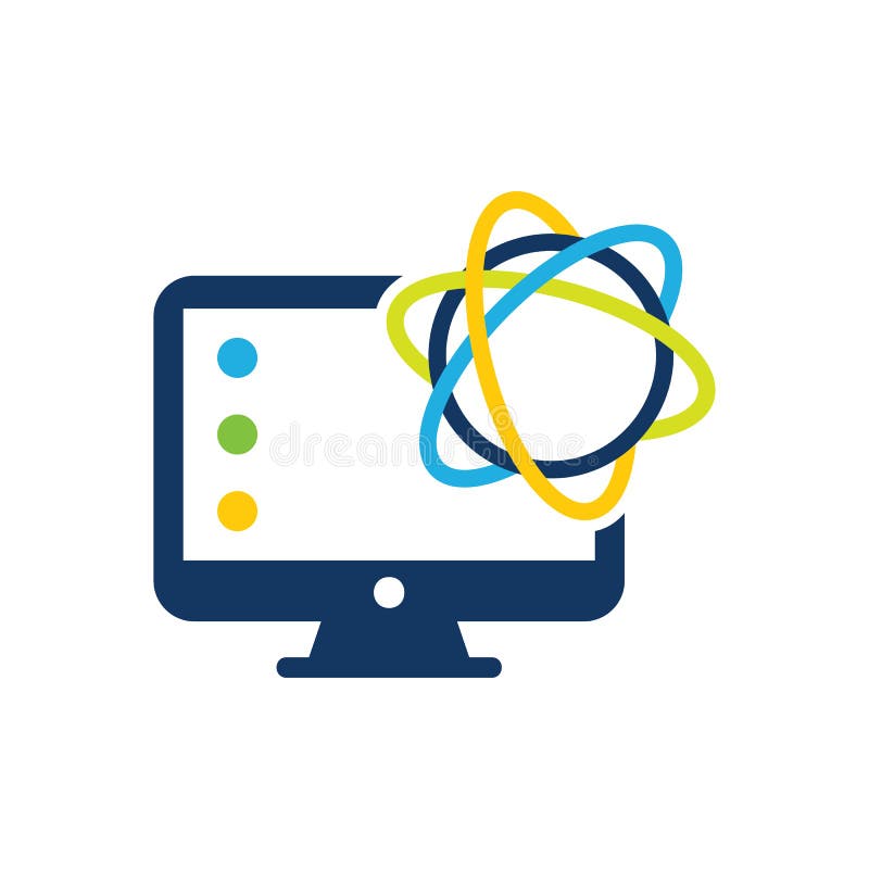Science Computer Logo Icon Design Stock Vector - Illustration of laptop ...