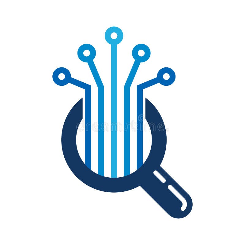 Search Digital Logo Icon Design Stock Vector - Illustration of location ...