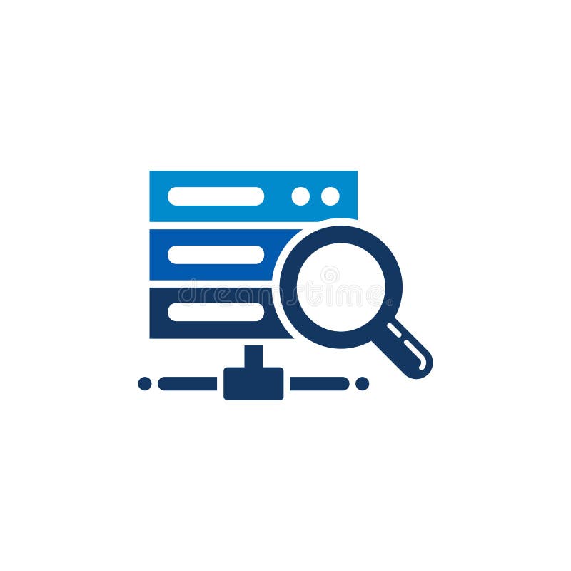 Search Server Logo Icon Design Stock Vector - Illustration of modern ...