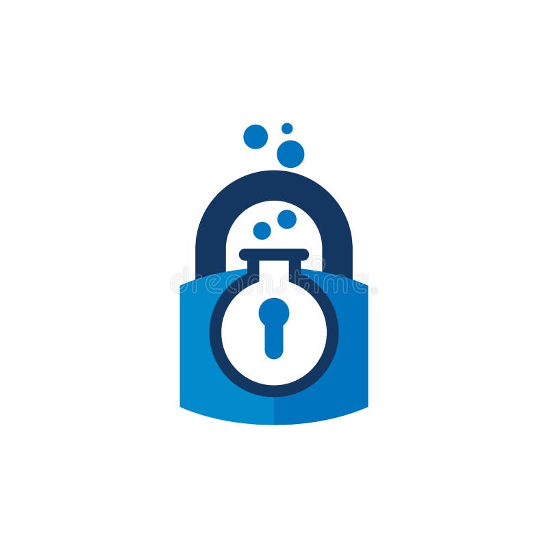Security Lab Logo Icon Design Stock Vector - Illustration of experiment ...