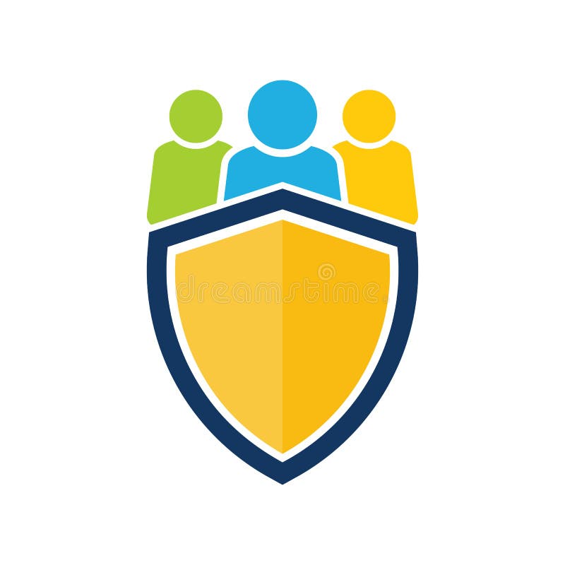 Shield Group Logo Icon Design Stock Vector - Illustration of concept ...