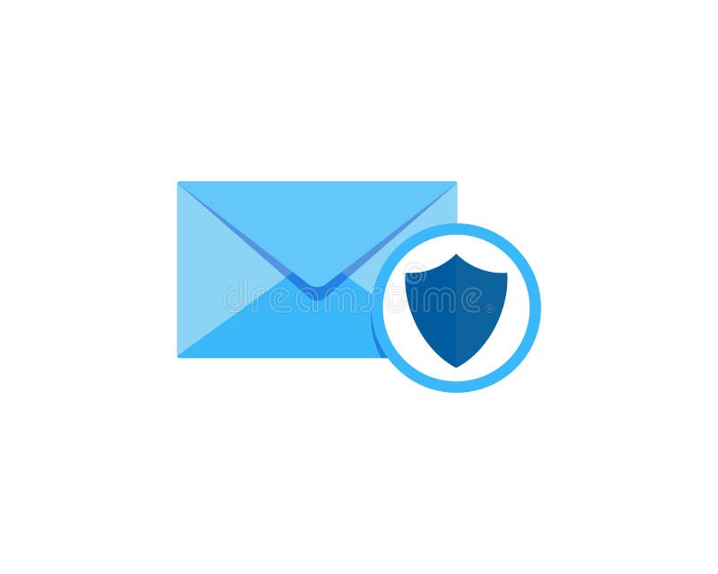 Shield Mail Logo Icon Design Stock Vector - Illustration of graphic ...