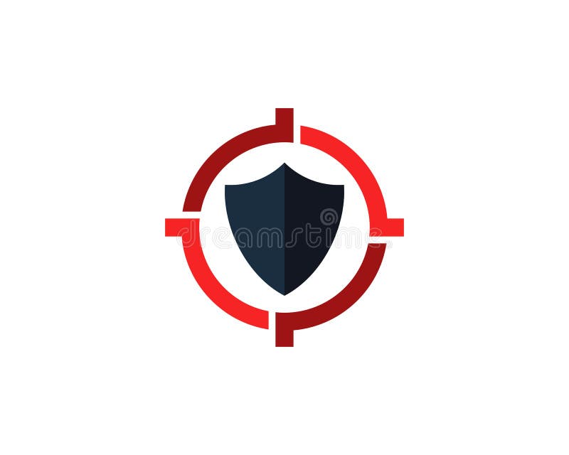 Shield Target Logo Icon Design Stock Vector - Illustration of design ...