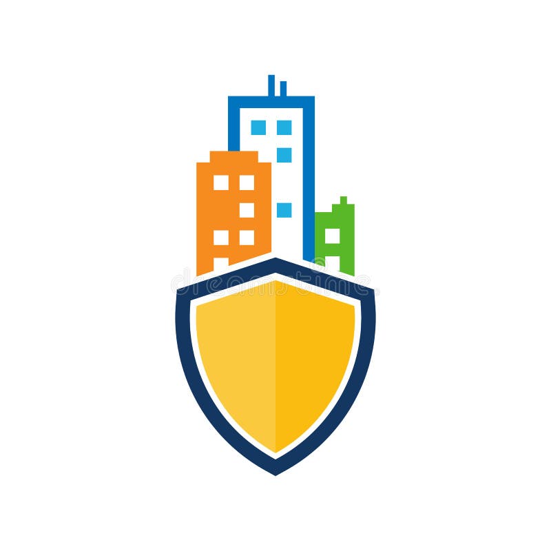 Shield Town Logo Icon Design Stock Vector - Illustration of armor ...