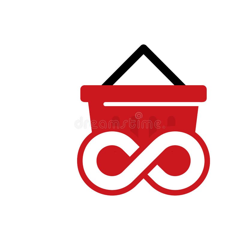 Shop Infinity Head Logo Icon Design Stock Vector - Illustration of ...