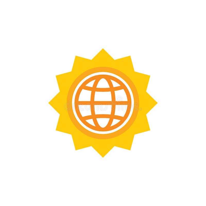 Sun World Logo Icon Design stock illustration. Illustration of country ...