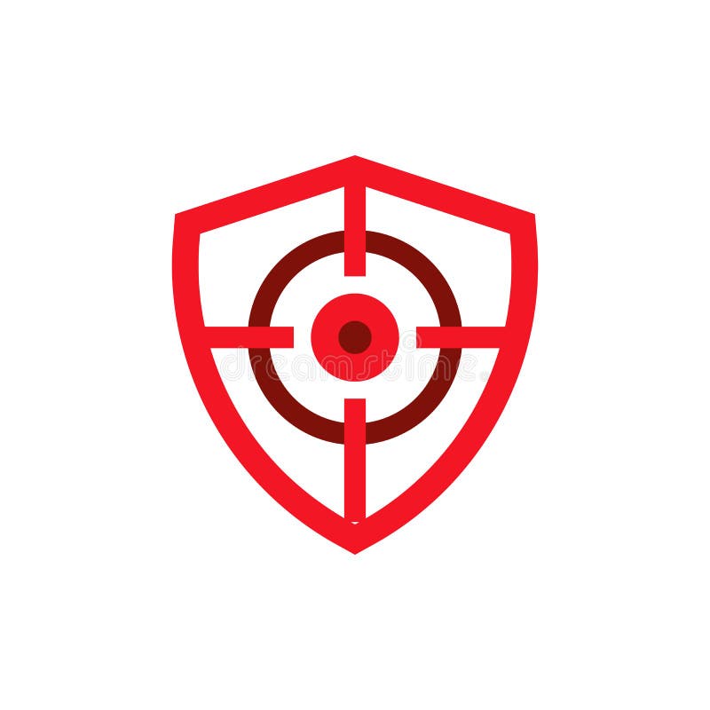 Target Shield Logo Icon Design Stock Vector - Illustration of icon ...