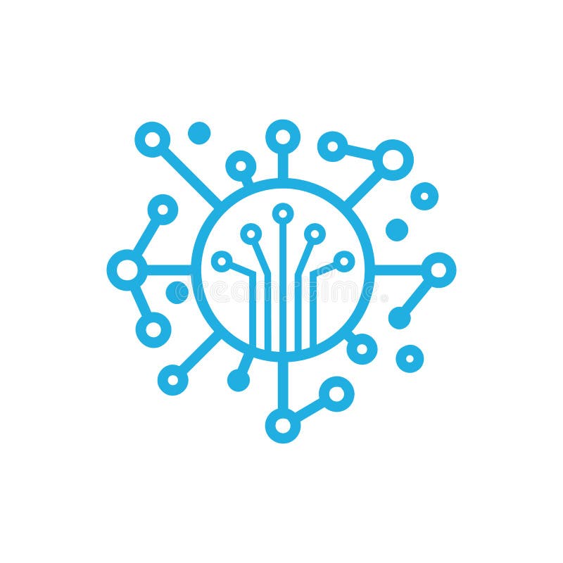 Tech Network Logo Icon Design Stock Vector - Illustration of global ...