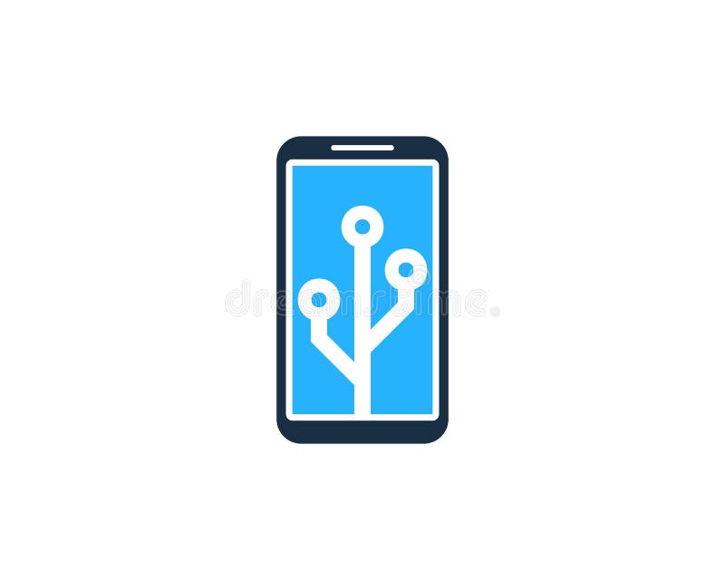 Computer Smartphone Logo Icon Design Stock Vector - Illustration of ...