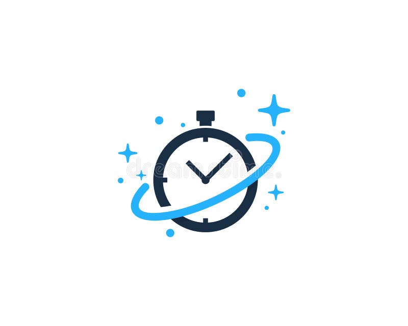 Timer Planet Logo Icon Design Stock Vector - Illustration of creative ...
