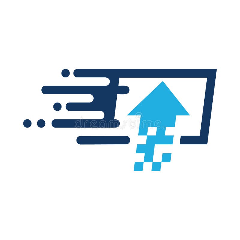 Upload Speed Logo Icon Design Stock Vector - Illustration of button ...