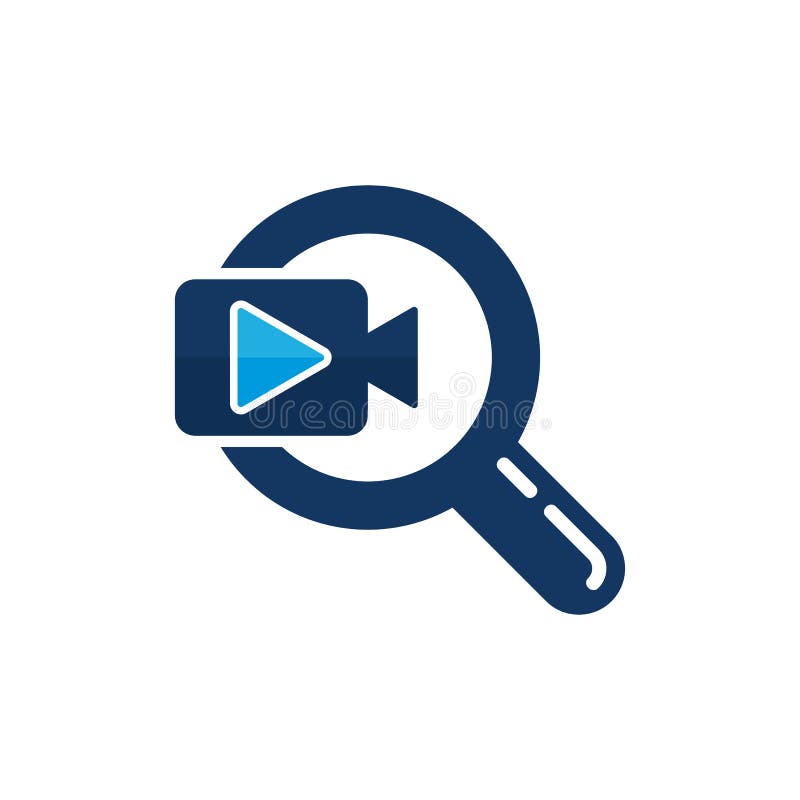 Video Search Logo Icon Design Stock Vector - Illustration of logotype ...