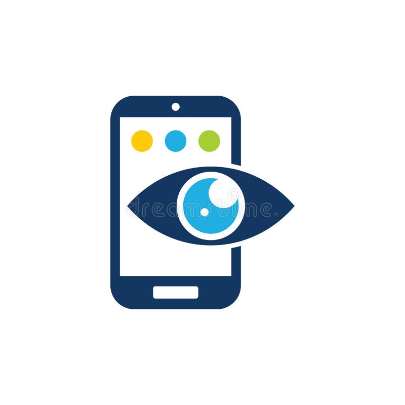 Vision Mobile Logo Icon Design Stock Vector - Illustration of cellphone ...