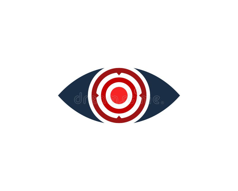 Vision Target Logo Icon Design Stock Vector - Illustration of accuracy ...