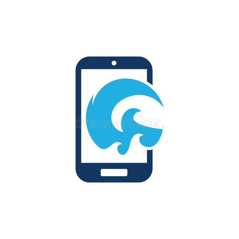 Wave Mobile Logo Icon Design Stock Vector - Illustration of flow, logo ...