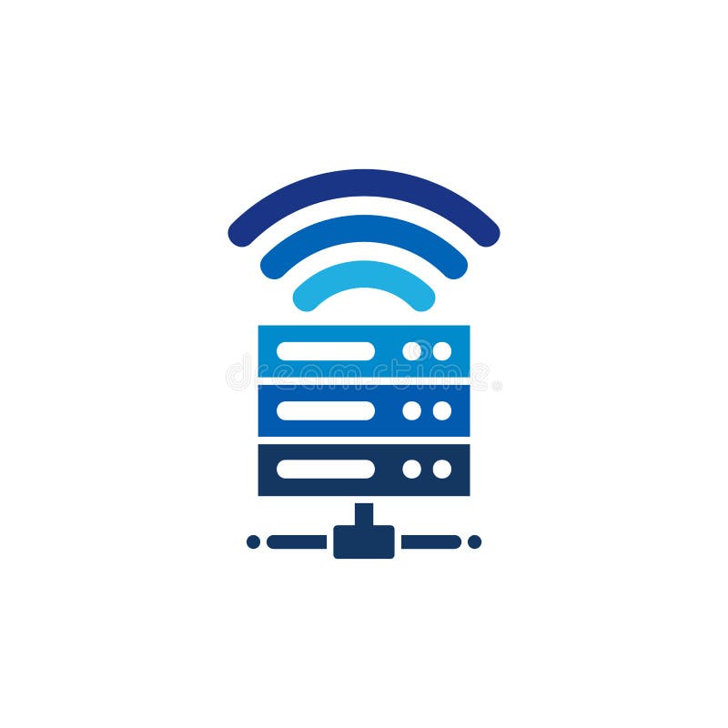 Wifi Server Logo Icon Design Stock Vector - Illustration of network ...