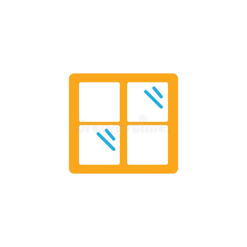 Window Logo Icon Design stock vector. Illustration of branding - 128204884