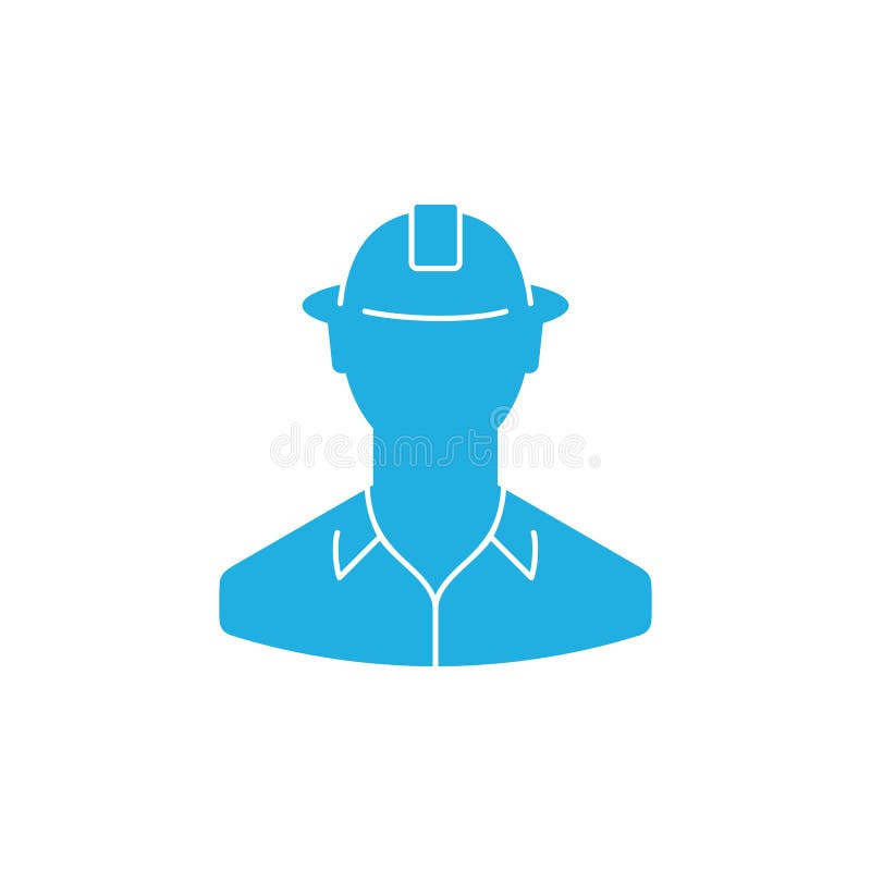Worker Logo Icon Design stock vector. Illustration of concept - 128204892