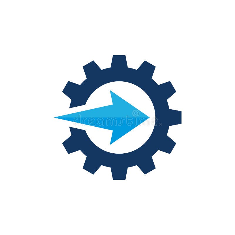 Arrow Gear Logo Icon Design Stock Vector - Illustration of logo ...